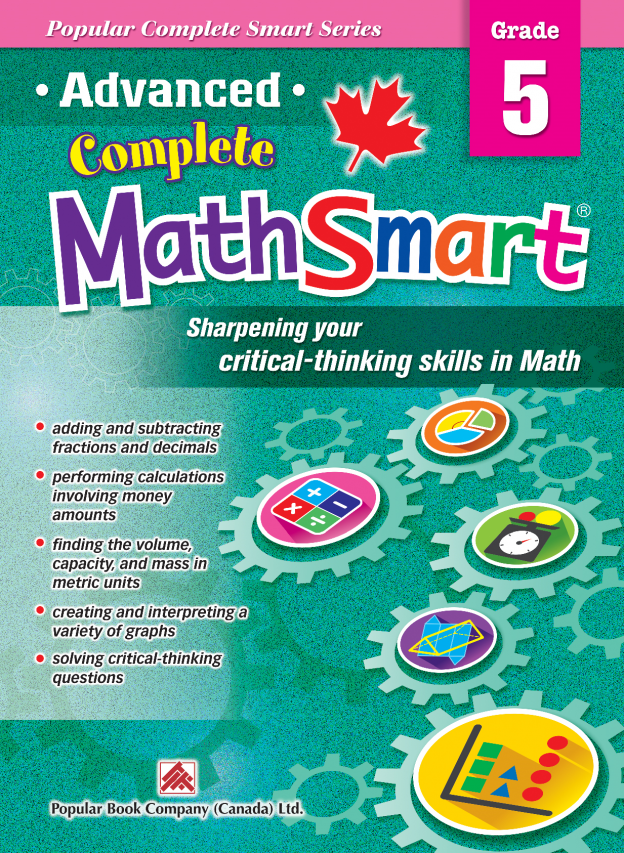 Advanced Complete MathSmart Grade 5 Book - Popular Book Company (Canada ...